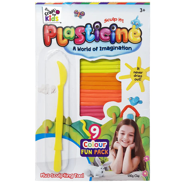 Plasticine 9 colours and Tool – realtoys