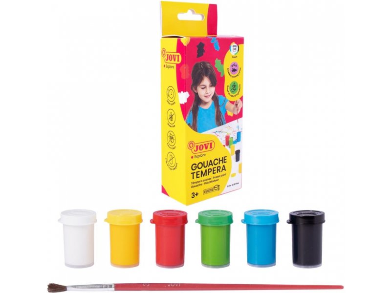 Poster Paint Set - 6 x 15ml pots – realtoys