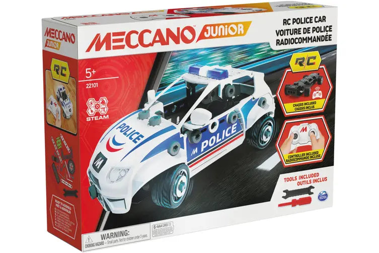 Meccano Junior Remote Control Police Car – realtoys