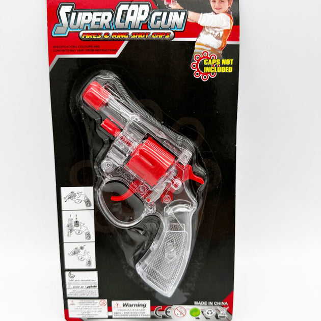 Clear Super Cap Gun 8 Shot – realtoys