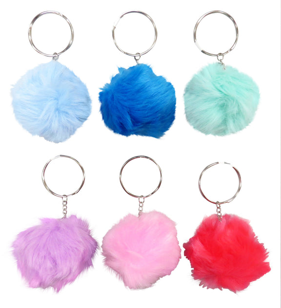 Fluffy Pompom keyring – realtoys
