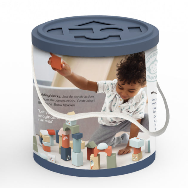 50Pc Wooden Coloured Building Blocks – realtoys