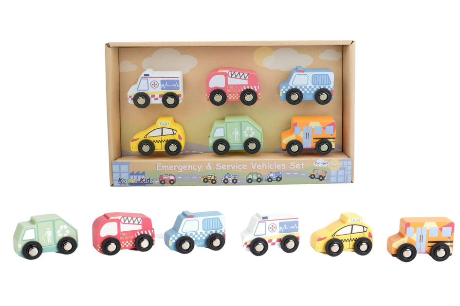 Emergency Service Car Set 6 – realtoys