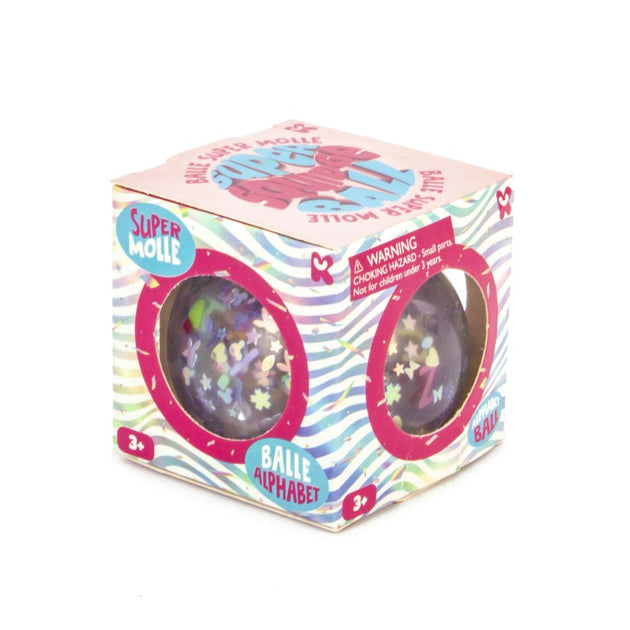 Alphabet Glitter Squish Ball – realtoys