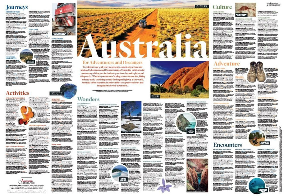 1000pce Map of Australia Adventurers Dreamers – realtoys