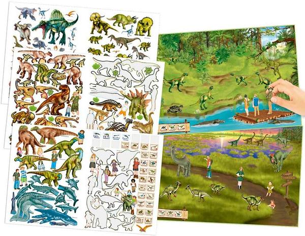 Create your own dinosaur zoo- sticker book – realtoys