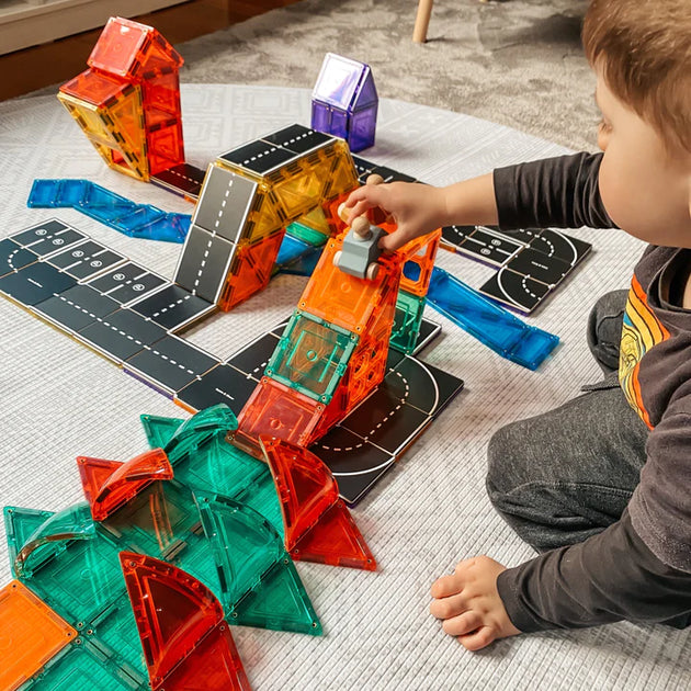 Magnetic Tile Toppers Road Pack 40pce – realtoys