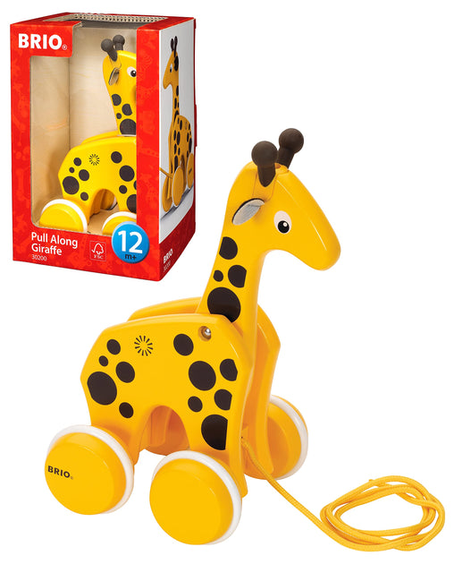 Wooden Pull Along Giraffe – realtoys