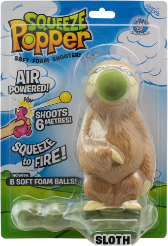 Squeeze Popper Sloth – realtoys
