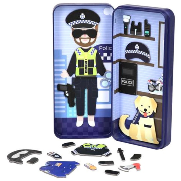 Magnetic Puzzle Tin - Police Officer – realtoys